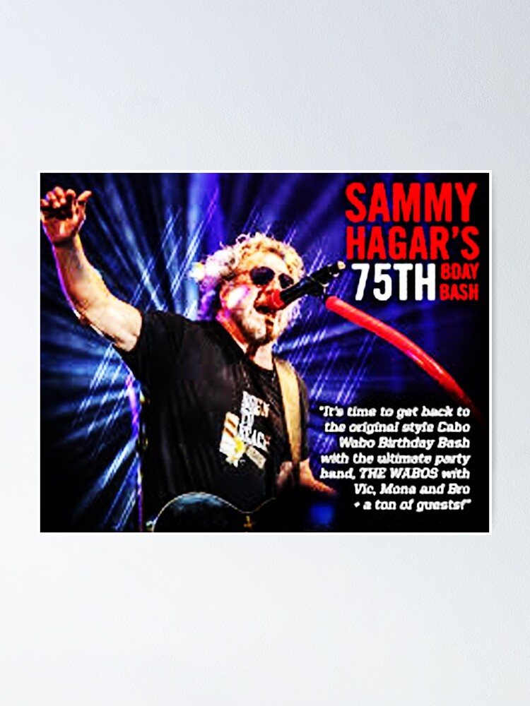 "SAMMY HAGAR TOUR 2022 DEDEKATIN1" Poster for Sale by riciadonley9 ...