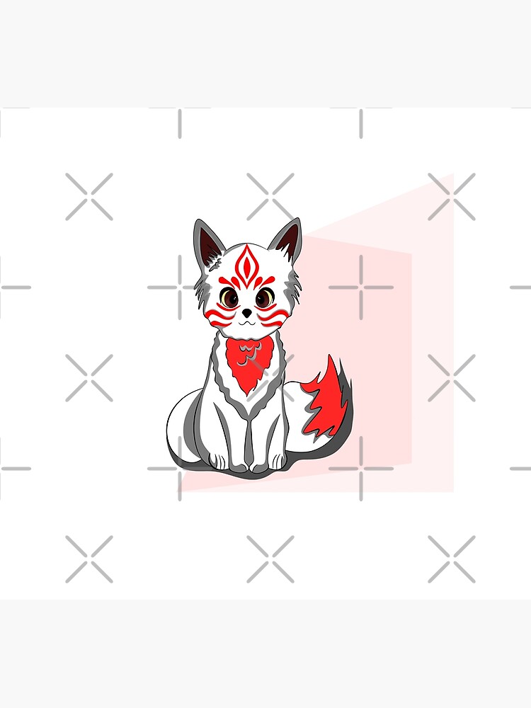 "Red Kitsune Fox" Poster for Sale by MariRiUA | Redbubble