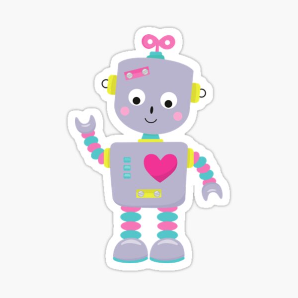 "Cute Robot T-ShirtCute Robot, Purple Robot, Funny Robot, Silly Robot ...