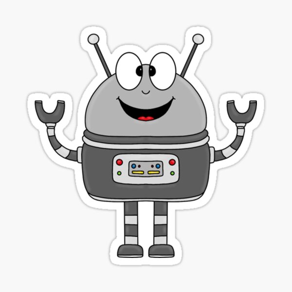 "Robot T-ShirtROBOTER - ROBOT" Sticker for Sale by LexTimmer | Redbubble