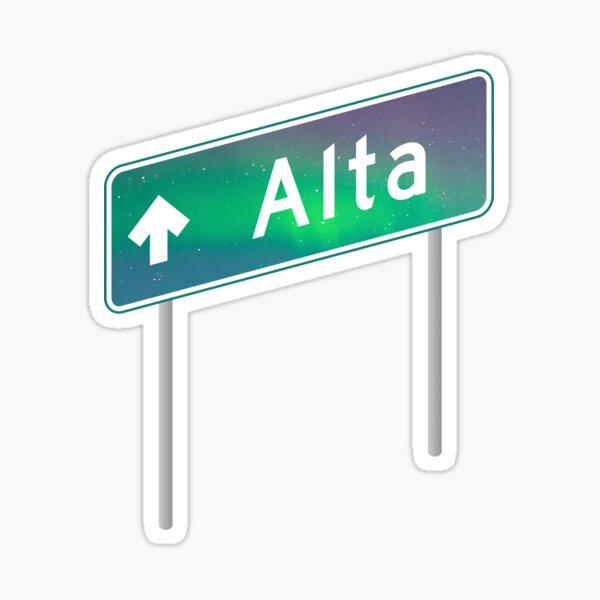 "Alta" Sticker for Sale by WordsMaps | Redbubble