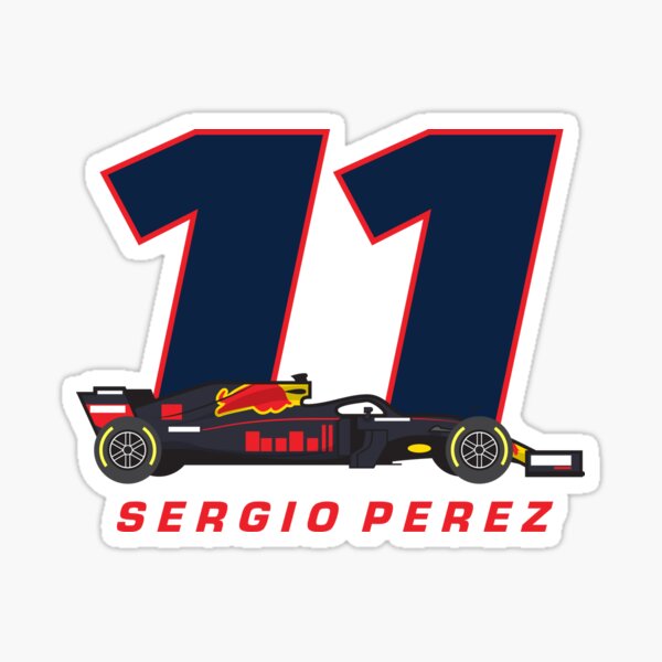 "Perez Mexican Racing Driver " Sticker for Sale by TheDesignSeries ...