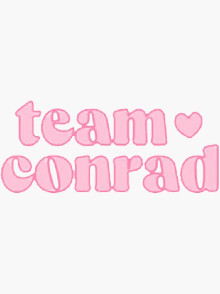 "team conrad" Sticker for Sale by GeorgiaWallace1 | Redbubble