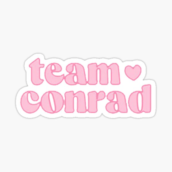 "team conrad" Sticker for Sale by GeorgiaWallace1 | Redbubble