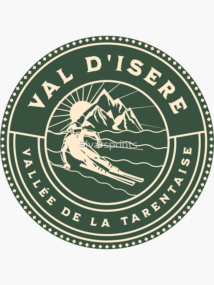 "Val d'Isere France" Sticker for Sale by alvarsprints | Redbubble