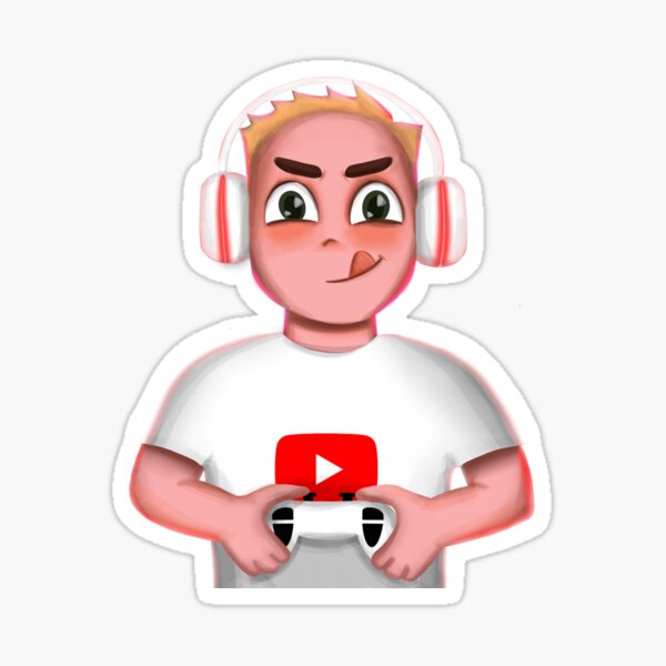 "Youtuber" Sticker for Sale by Teronartor | Redbubble