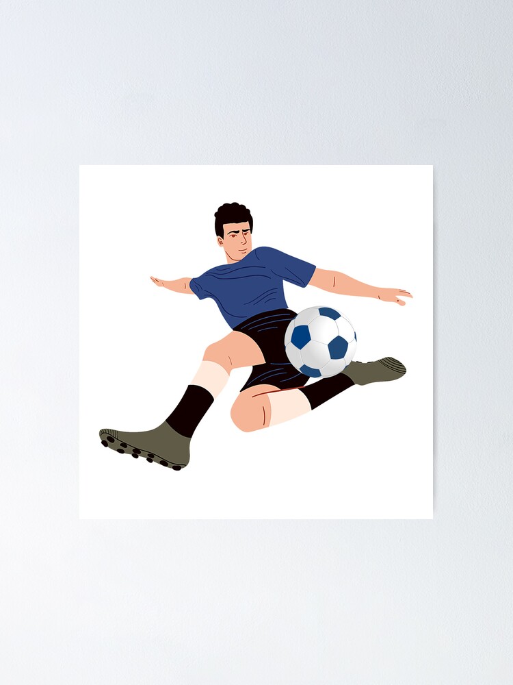 "Football Kick Design" Poster for Sale by Itsmyspace | Redbubble