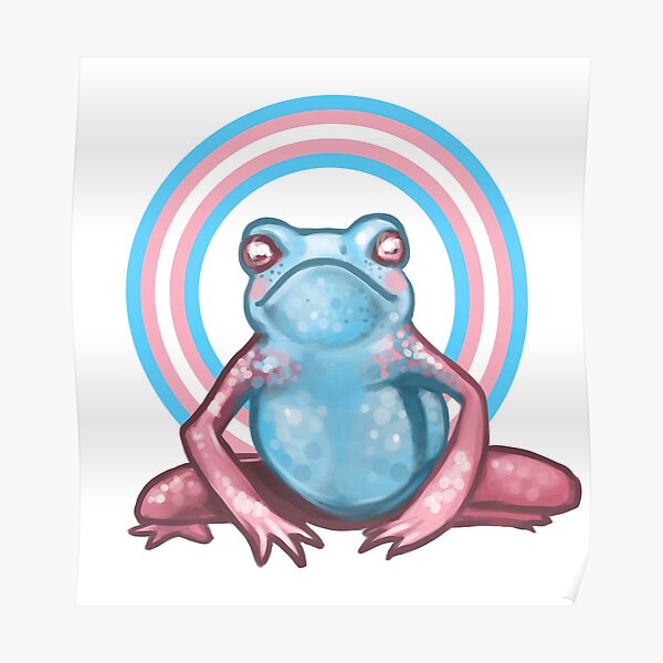 "the Trans Toad of Gender Euphoria" Poster by hollowedskin | Redbubble