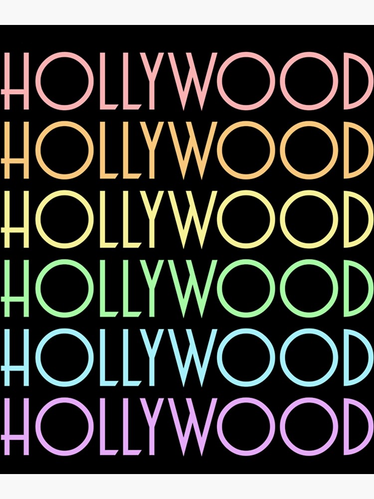 "Rainbow Hollywood Netflix Logo " Poster for Sale by SugarShapes ...
