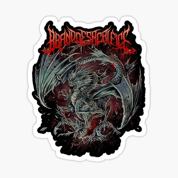 "technical brutal deathcore band" Sticker for Sale by Yahya5706 | Redbubble