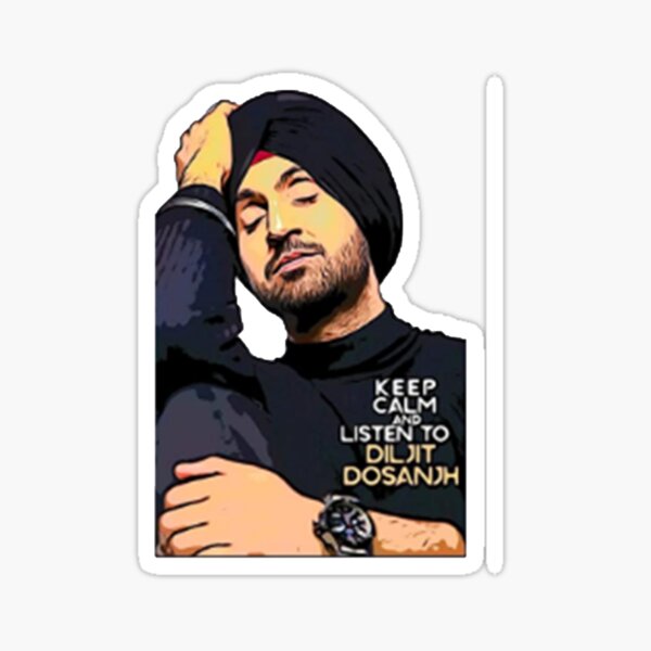 "diljit.dosanjhz" Sticker for Sale by cristinagu | Redbubble