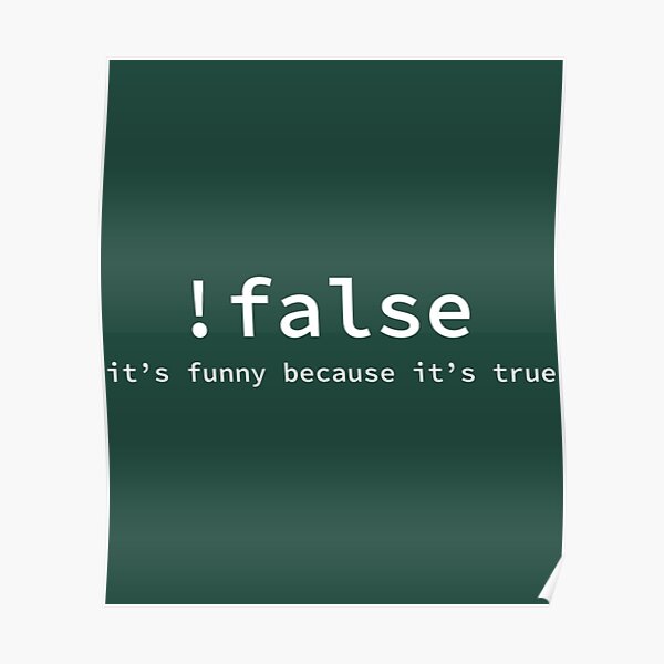 "False Programming Coding For Programmers" Poster for Sale by SonoChan ...