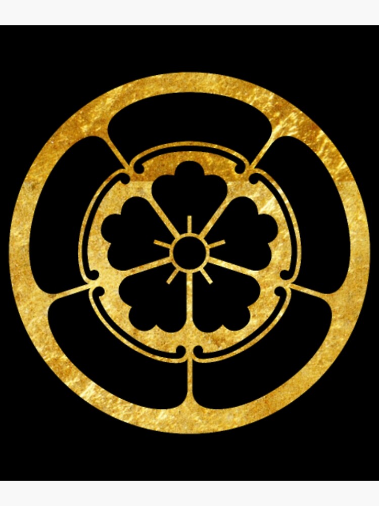 "Oda Mon Japanese samurai clan gold texture" Poster for Sale by ResTyy ...