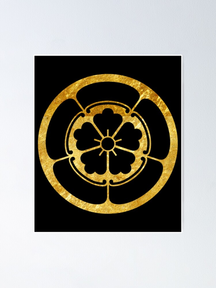 "Oda Mon Japanese samurai clan gold texture" Poster for Sale by ResTyy ...