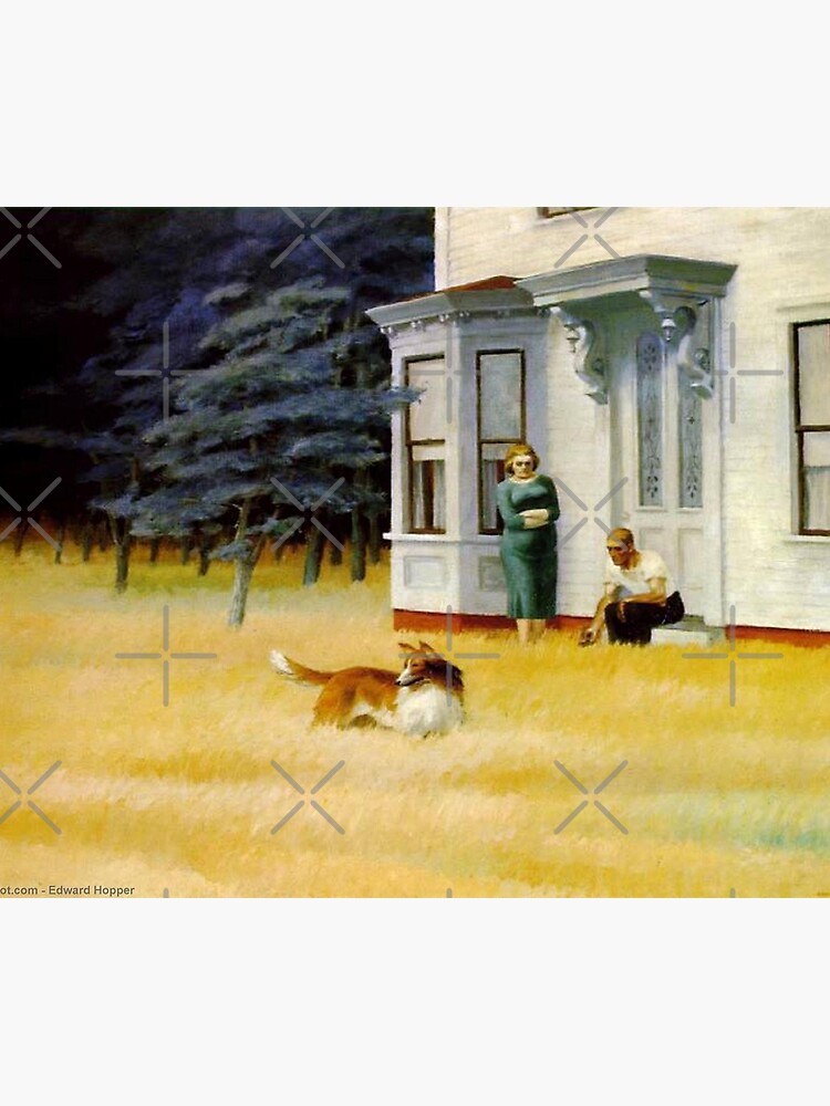 "Cape cod evening poster of Edward hopper art classic draw " Art Print ...