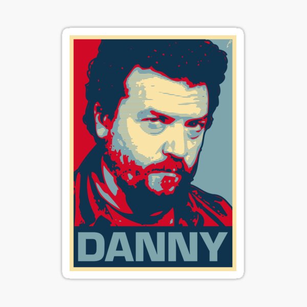 "Danny" Sticker for Sale by DAFTFISH | Redbubble