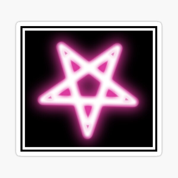 "PINK STAR" Sticker for Sale by GutterDesigns | Redbubble
