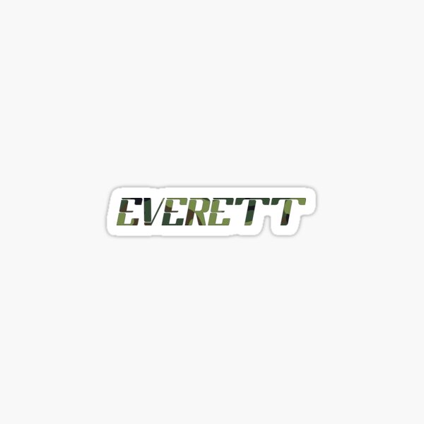 "EVERETT Name III - My name is EVERETT - typography name - Camo Vibe ...