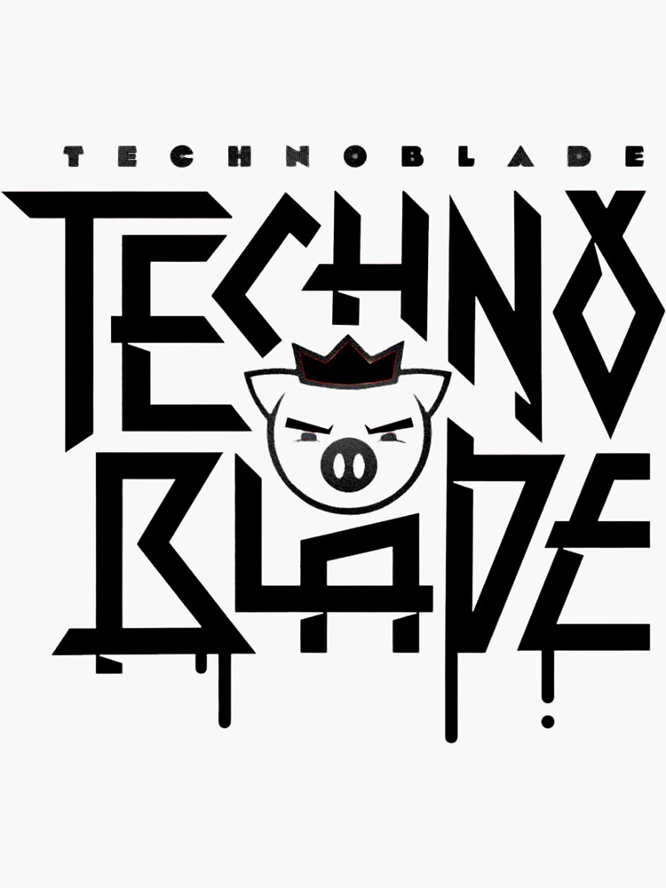 "Technoblade Logo " Sticker for Sale by allinoune | Redbubble