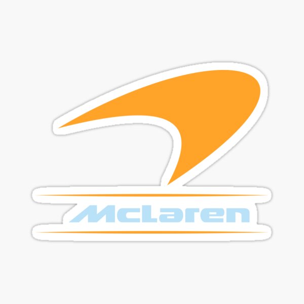 "Mclaren" Sticker for Sale by DesignCaption | Redbubble