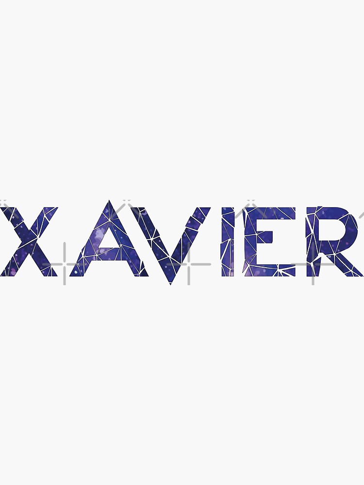 "XAVIER Name I - My name is XAVIER - typography name - Galaxy Vibe ...