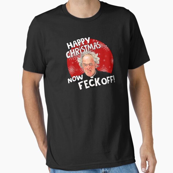"Father Ted, Father Jack- Happy Fecking Christmas" Essential T-Shirt ...