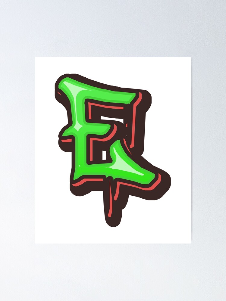 "Letter E Graffiti Alphabet: Graffiti Letters" Poster for Sale by ...