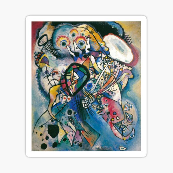 "Two Ovals | 1919 by Vasilij Vasil'evič Kandinskij Art Print" Sticker ...