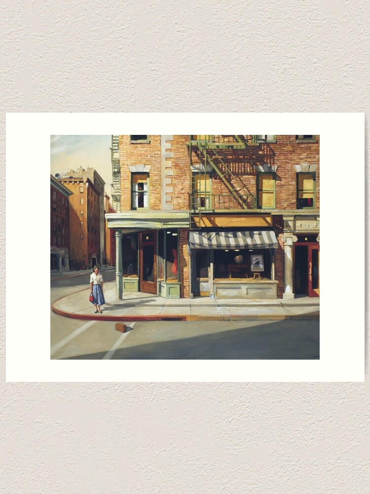 "Paris street art of Edward hopper classic poster" Art Print for Sale ...