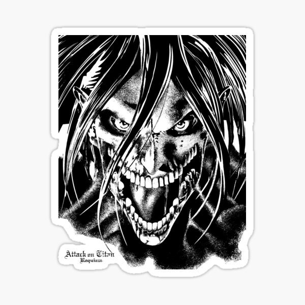 "AOT attack on titan" Sticker for Sale by jawisastra | Redbubble