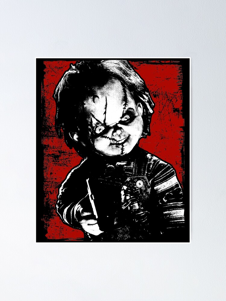 "Child's Play Chucky Distressed Portrait" Poster for Sale by MalloWilli ...