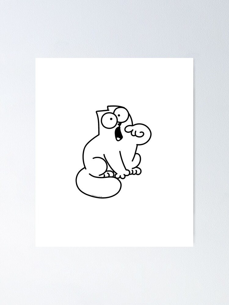"simon's cat" Poster for Sale by ROZA-STOR | Redbubble