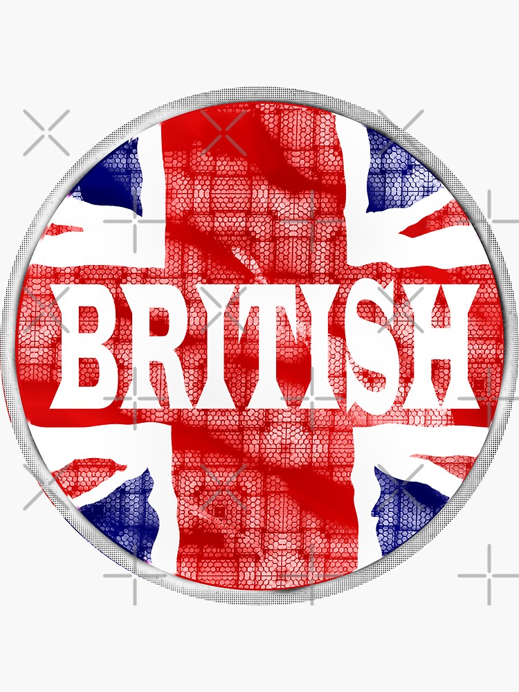 "British Union Jack Punk Retro Flag" Sticker for Sale by PlanetMonkey ...