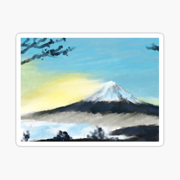 "mount Fuji" Sticker for Sale by EricChung | Redbubble
