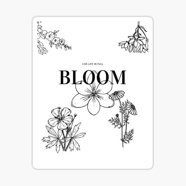 "Bloom" Sticker for Sale by stella-design | Redbubble