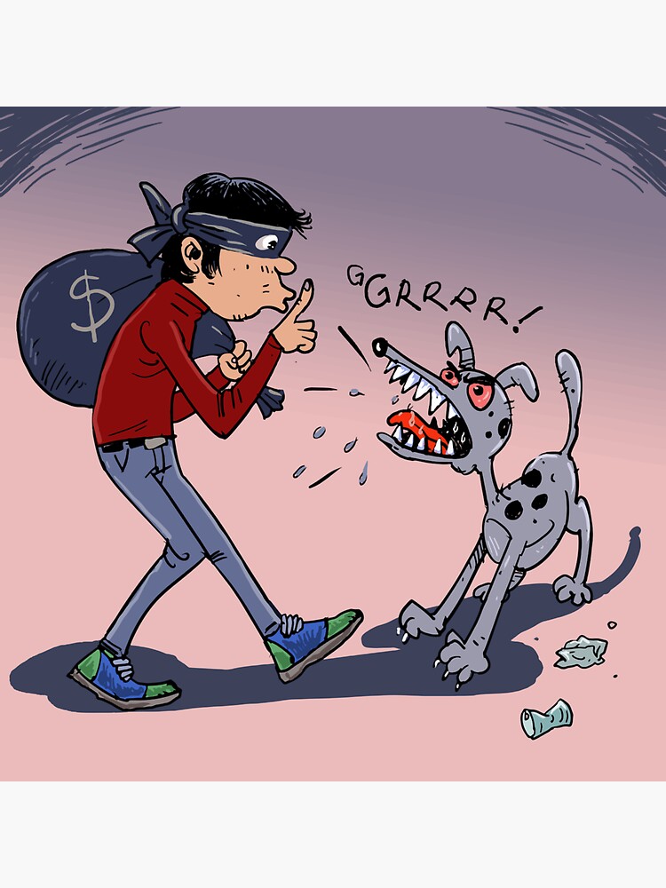 "Thief " Sticker for Sale by Adogy | Redbubble