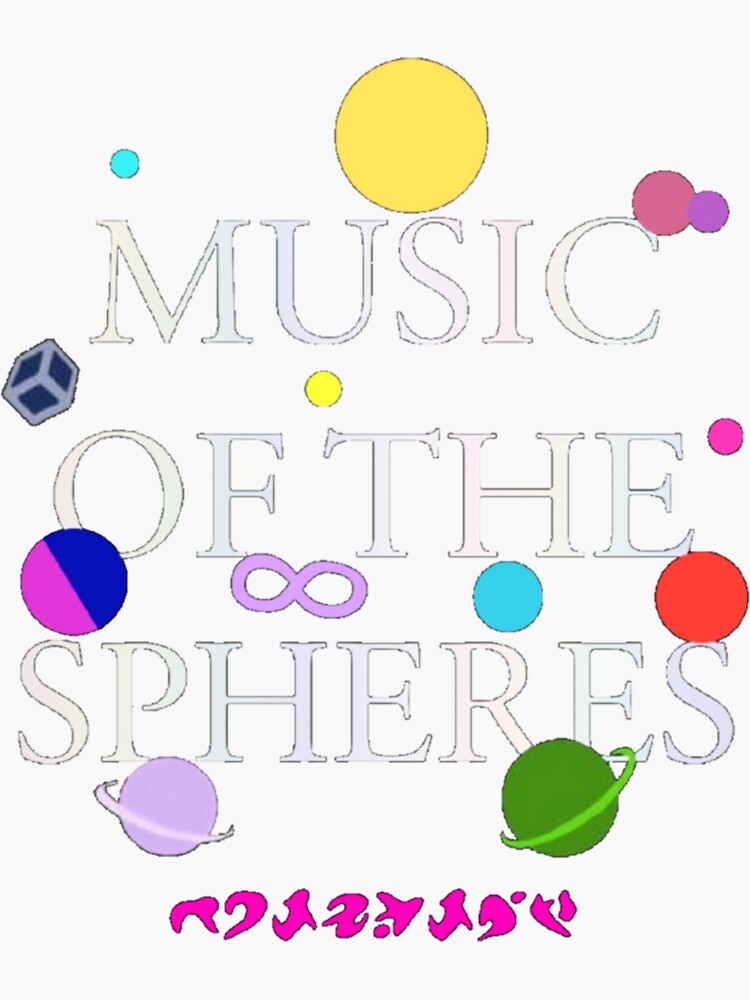 "Coldplay-Musik des Sphären-Farbplaneten-Designs " Sticker for Sale by ...