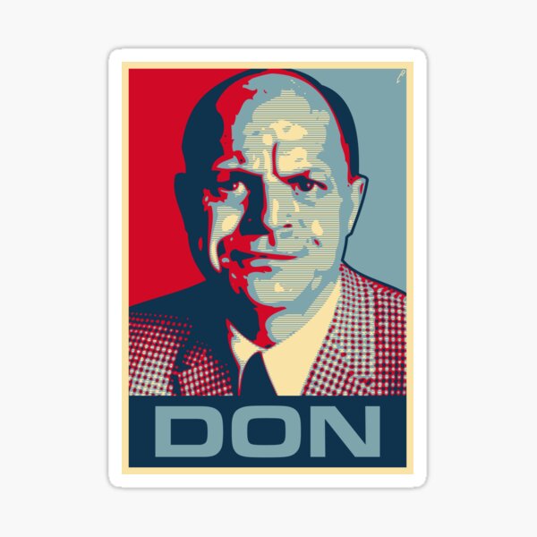 "Don" Sticker for Sale by DAFTFISH | Redbubble