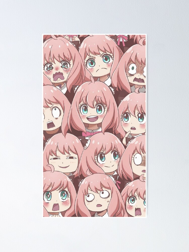 Anya Spy All Expression Poster For Sale By Joshuadunn Redbubble