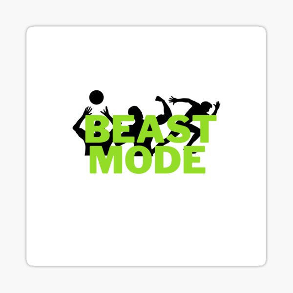 "BEAST MODE" Sticker for Sale by itsmeRodrigo | Redbubble