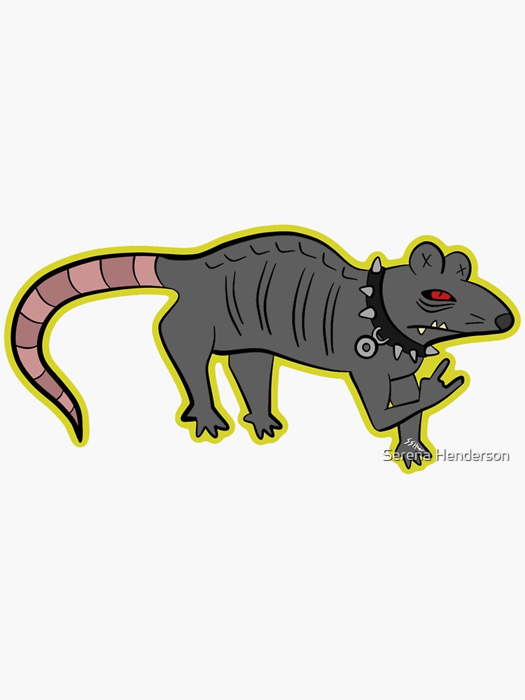 "Punk rat !!! " Sticker for Sale by rory113 | Redbubble
