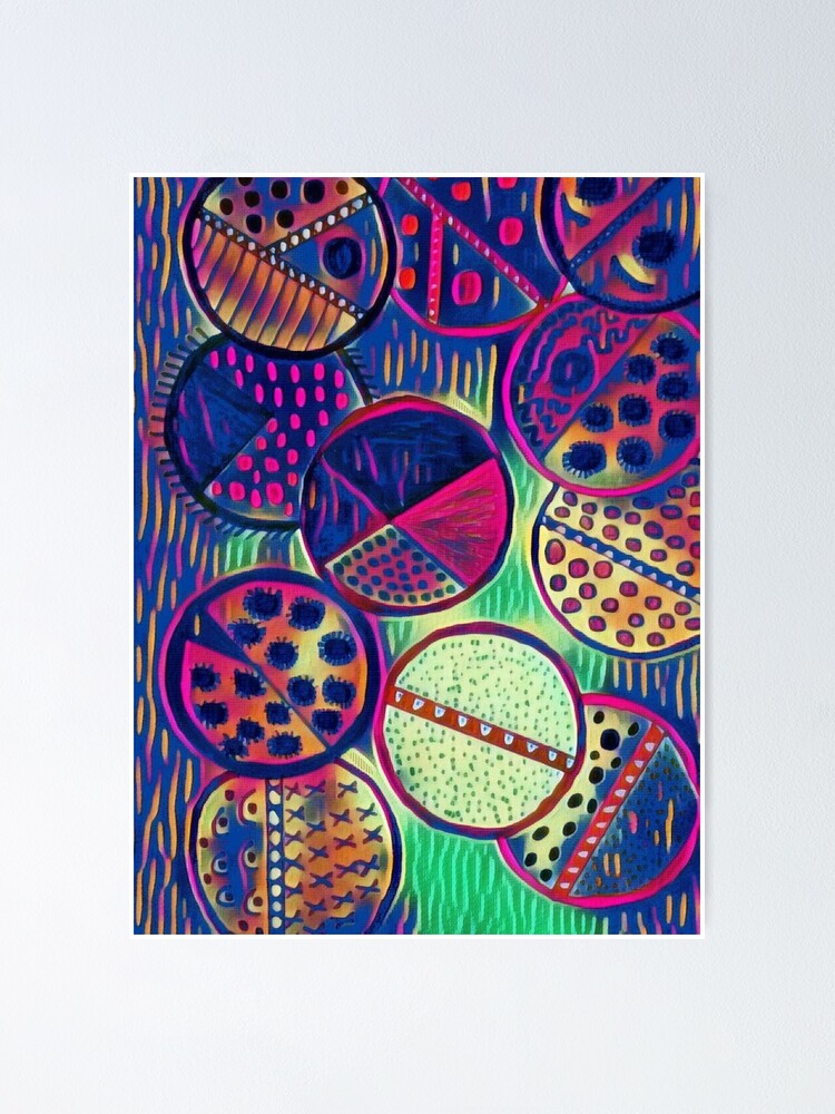 "Colorful 90s Vibe particles - Wild Imagination " Poster for Sale by ...