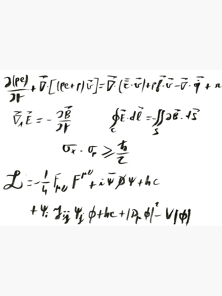 "Lagrangian standard model" Poster for Sale by DrTigrou | Redbubble