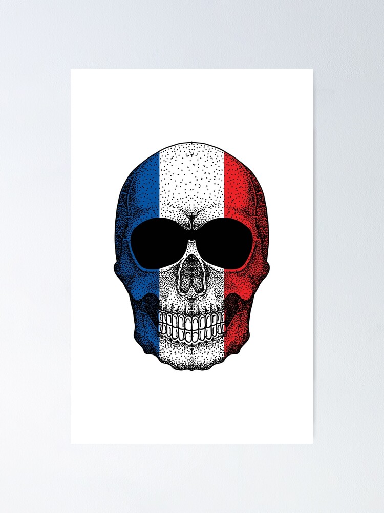 "Skull France Flag" Poster for Sale by pretty4u | Redbubble