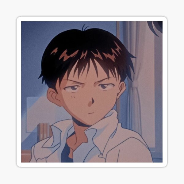 "Shinji Ikari Evangelion" Sticker for Sale by ShinkaiStore | Redbubble