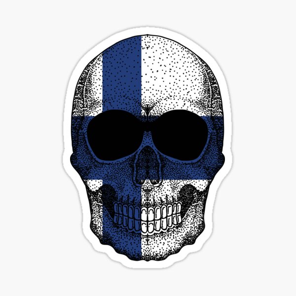 "Skull Finland Flag" Sticker for Sale by pretty4u | Redbubble
