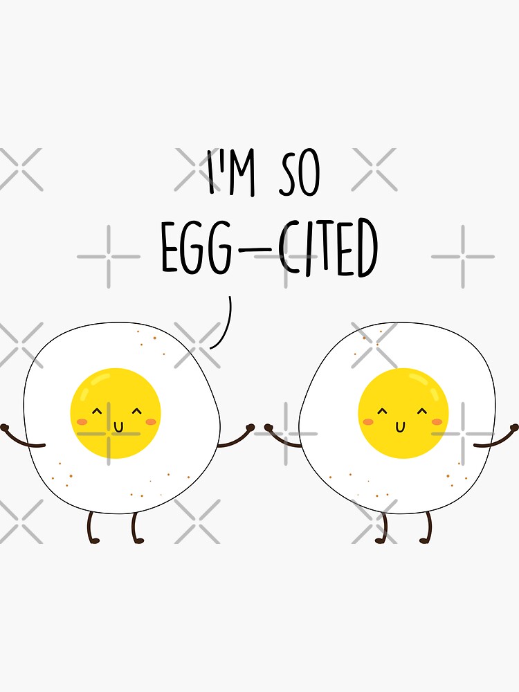 Pegatina « Soy un juego de palabras con citas de huevos, citas de ...