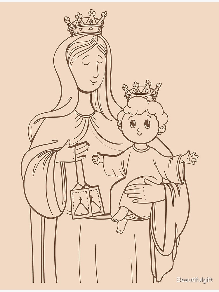 "Virgin of Carmen, Dios te salve Maria, Ave Maria, our lady of carmel ...
