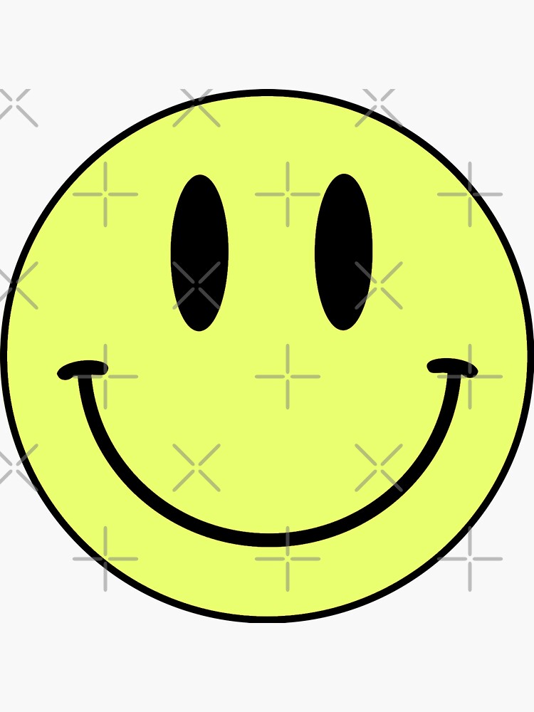 "smiley face" Sticker for Sale by Charislit | Redbubble