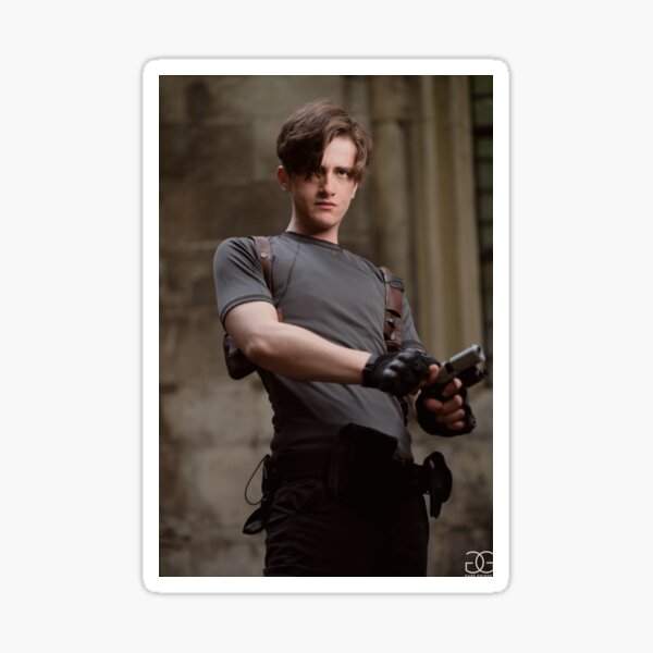 "Leon Kennedy Resident Evil 4 (Cosplay Print #9)" Sticker for Sale by ...